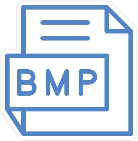 Bmp Vector Icon Style 22747116 Vector Art At Vecteezy