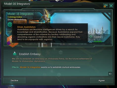 Driven Assimilators Trying To Establish An Embassy Rstellaris