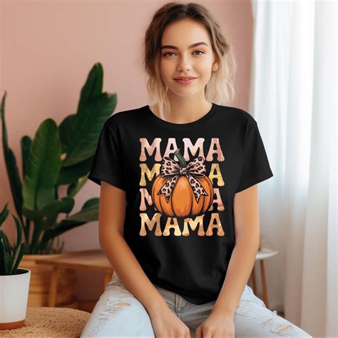 Mama And Fall Png Coquette Mama Svg Png Halloween Pumpkin Png