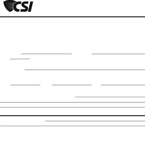 Download Csi 13 1a Form • Templatesowl