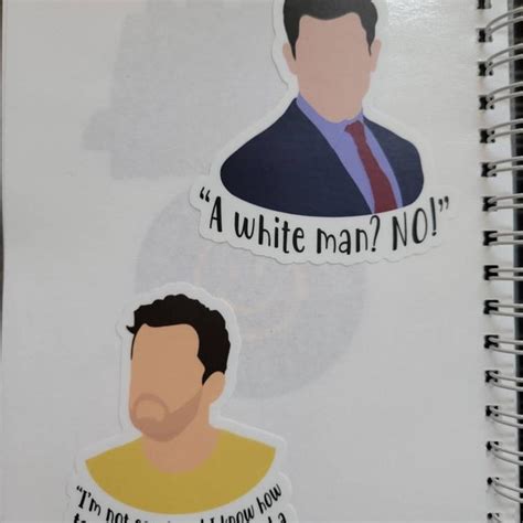Schmidt New Girl A White Man No New Girl Quote Sticker Funny New