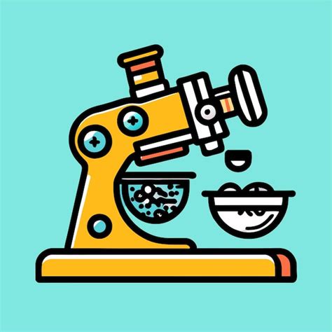 Premium Vector Hand Drawn Microscope Cartoon Illustration
