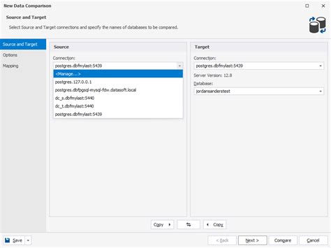Setting Data Sources
