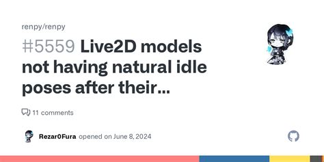 Live2d Models Not Having Natural Idle Poses After Their Animations Is