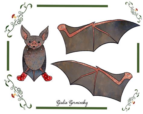Articulated Printable Paper Bat Digital Download Paper Dolls Instant Diy Download Printable 