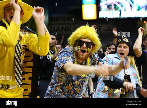 Boulder 12th Feb 2015 Colorado Fans Cheer On Their Basketball Team