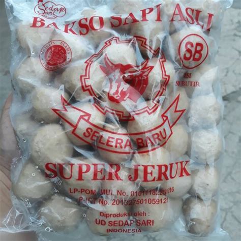 Jual Bakso Sb Super Jeruk Baso Sapi Shopee Indonesia