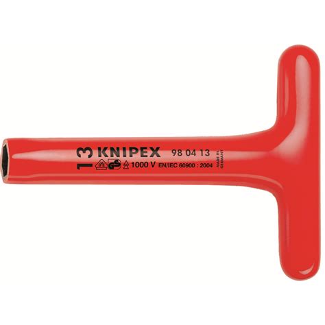 Knipex 98 04 13 Kn T Socket Wrench 13 Mm 1000v Insulated Palmac
