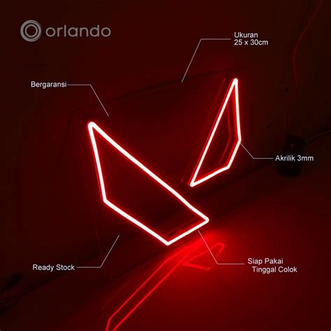 Valorant Logo Neon Sign Neon Logo Valorant Shopee Philippines