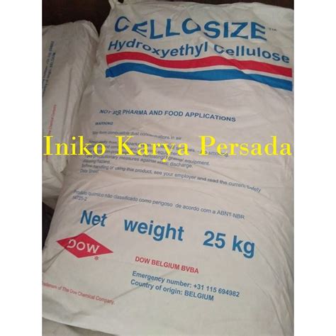 Jual Hydroxyethyl Cellulose Dow Oleh Pt Iniko Karya Persada