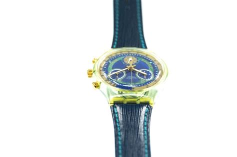 1994 Vintage Swatch Chrono Hitch Hiker Scg104 Nev… Gem