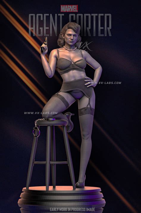 🫦 Agent Peggy Carter Nude And Lingerie・ 3d File For 3d Printing・cults