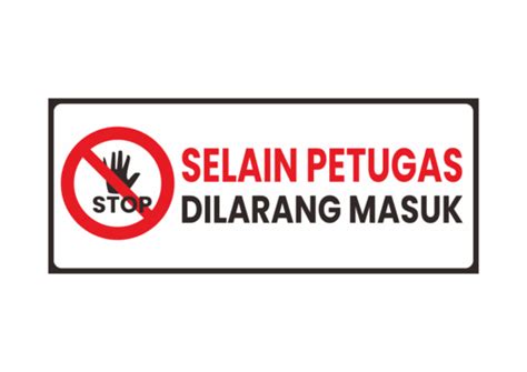Selain Karyawan Dilarang Masuk Gambar Png File Vektor Dan Psd Unduh