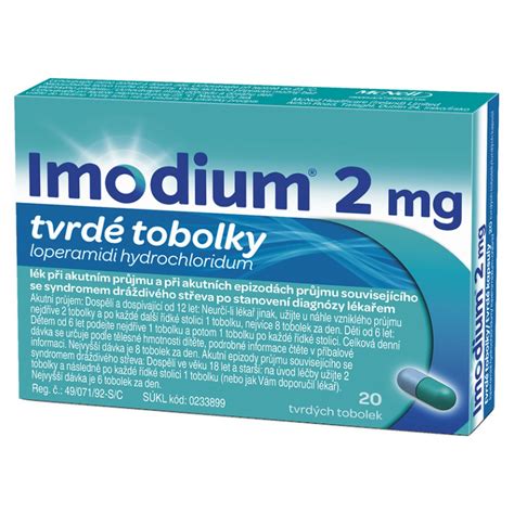 Imodium® 2 Mg Hard Capsules 20 Pcsimodium® 2 Mg Tvrdé Tobolky 20 Kusů