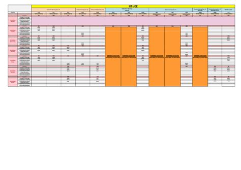 Iit Jee Time Table 13th May To 19th May 2024 Pdf