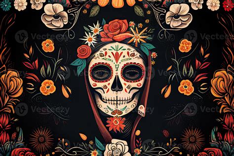 Dia Delaware Los Muertos Antecedentes Día De El Muerto Arte Decoración