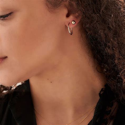 Gold Hinged Sleeper Earrings Etsy Uk