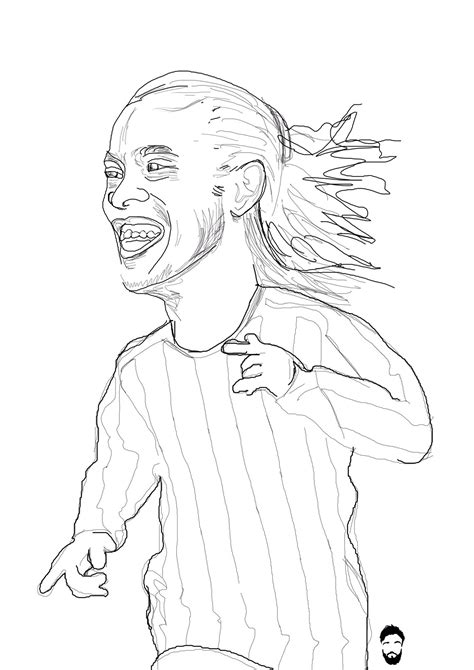 Ronaldinho Coloring Pages Coloring Nation
