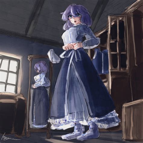 Safebooru 1girl Cabinet Day Dressing Highres Indoors Koyane