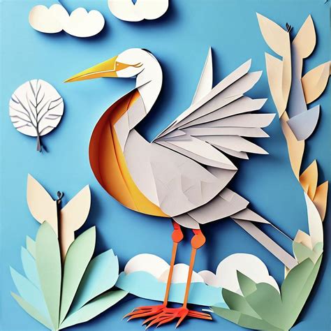 Stork Digital Art By Molly Hames Fine Art America