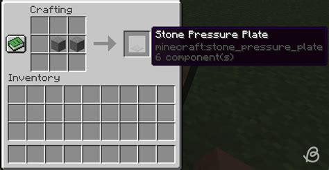 Minecraft Pressure Plate Recipe