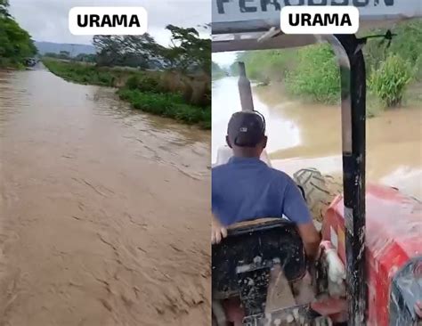 Lluvias Desbordan Quebrada Urama Y Dejan Incomunicadas A Dos