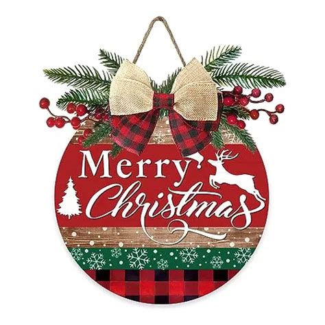 Señal De Árbol De Navidad Ciervo Puerta Frontal CoLG Envío gratis