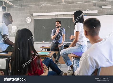 group discussion in classroom