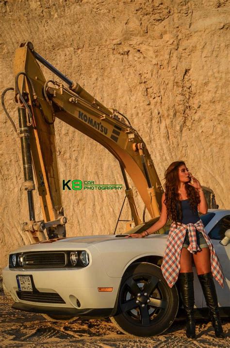 Cars And Girls Marie Najjar And Dodge Challenger