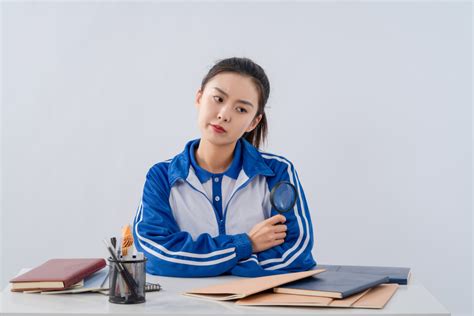 不认真听课的女生高清图