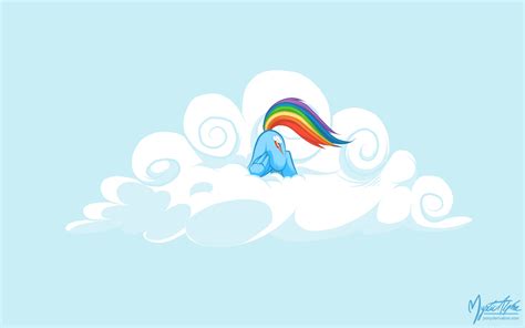Rainbow Dash Head In The Clouds By Mysticalpha On Deviantart