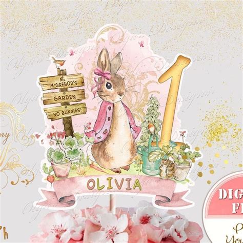 Flopsy Peter Rabbit Cake Topper Etsy