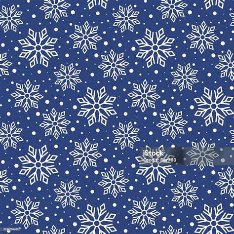 보라색 파란색 배경에 고립 된 작은 흰색 눈송이 귀여운 단색의 완벽 한 패턴입니다 벡터 간단한 평면 그래픽 그림입니다 텍스처 12월에 대한 스톡 벡터 아트 및 기타 이미지