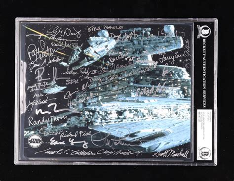 Star Wars 8x10 Photo Signed By 36 With Dennis Muren Colin Cantwell