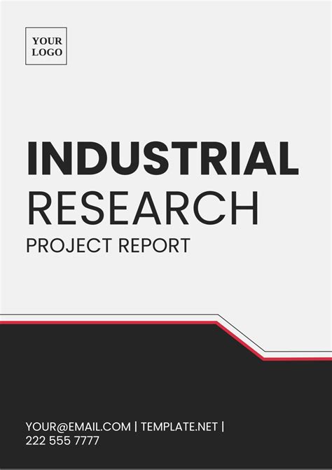 Free Industrial Research Project Report Template To Edit Online