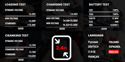 Kaiweets Kvb01 12v 24v Car Battery Tester