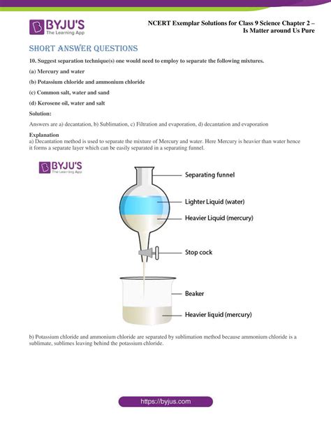 Ncert Exemplar Class 9 Science Solutions Chapter 2 Is Matter Around