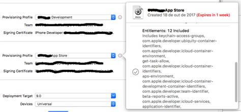 Cordova Ios Project Xcode 9 Missing Some Entitlements Stack Overflow