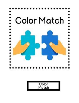 Color Sorting With Objects File Folder Activity By Julia Salmons