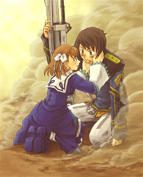 The Big Imageboard Tbib 1boy 1girl Aoshima Aosm Breasts Brown