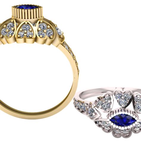 Stl File Double Engegement Ring 3d Printable Model 💍 Obj ・3d Printer Model To Download・cults