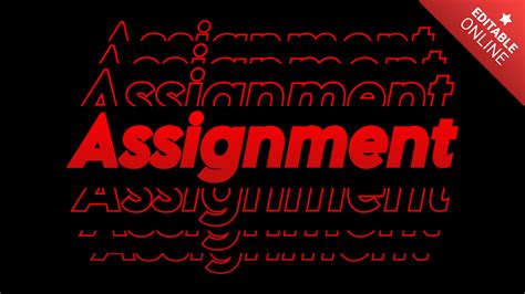 Assignment Text Effect Generator Textstudio