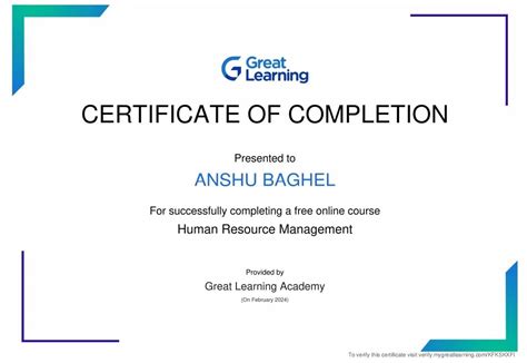 Anshu Baghel On Linkedin Humanresources Certification