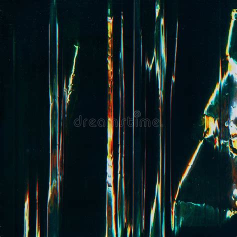 Glitch Overlay Distortion Noise Digital Artifacts Stock Illustration