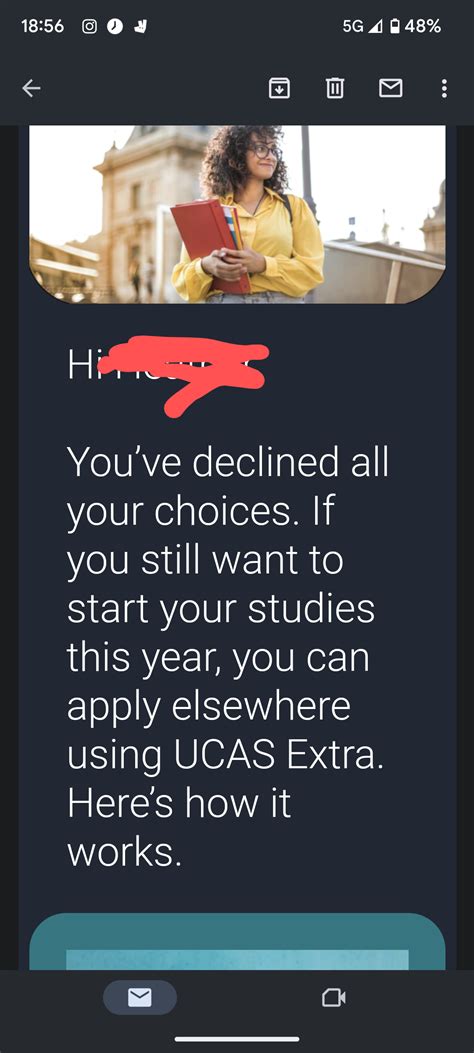 Ucas Extra Email R 6thform