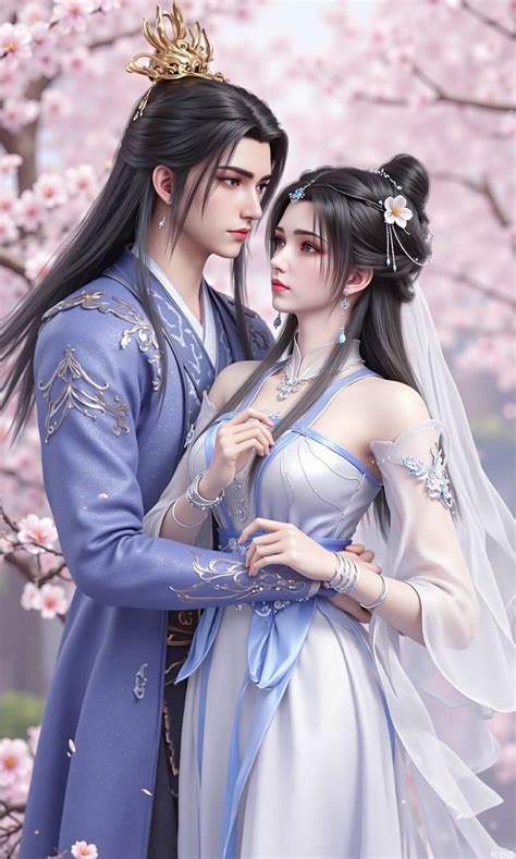 Wang Lin And Li Muwan ️ ️ 4k Renegade Immortal 🩵🌸 Movie Couples