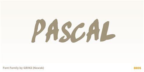 Pascal Font Canyon