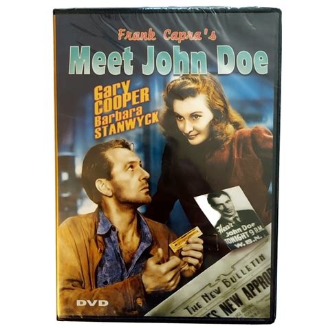 Frank Capras Meet John Doe Dvd New Sealed Gary Cooper Barbara