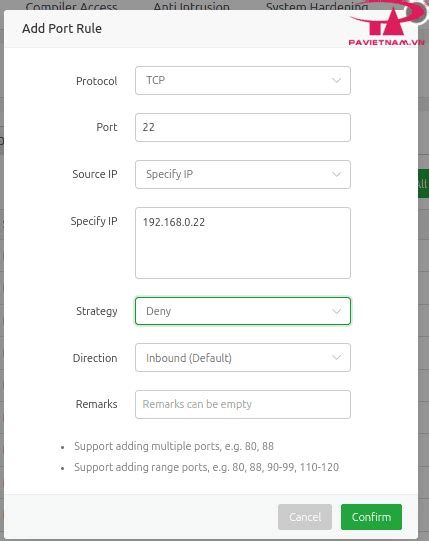 Aapanel Hướng Dẫn Chặn Ip Bằng Tính Năng Firewall