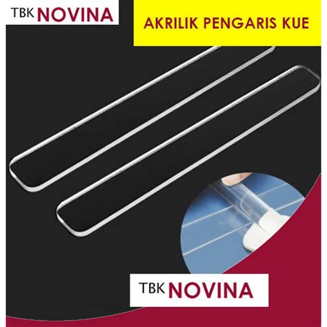 Jual [ 1 Pcs ] Akrilik Penggaris Kue Akrilic Acrylic Thickness Balance Shopee Indonesia